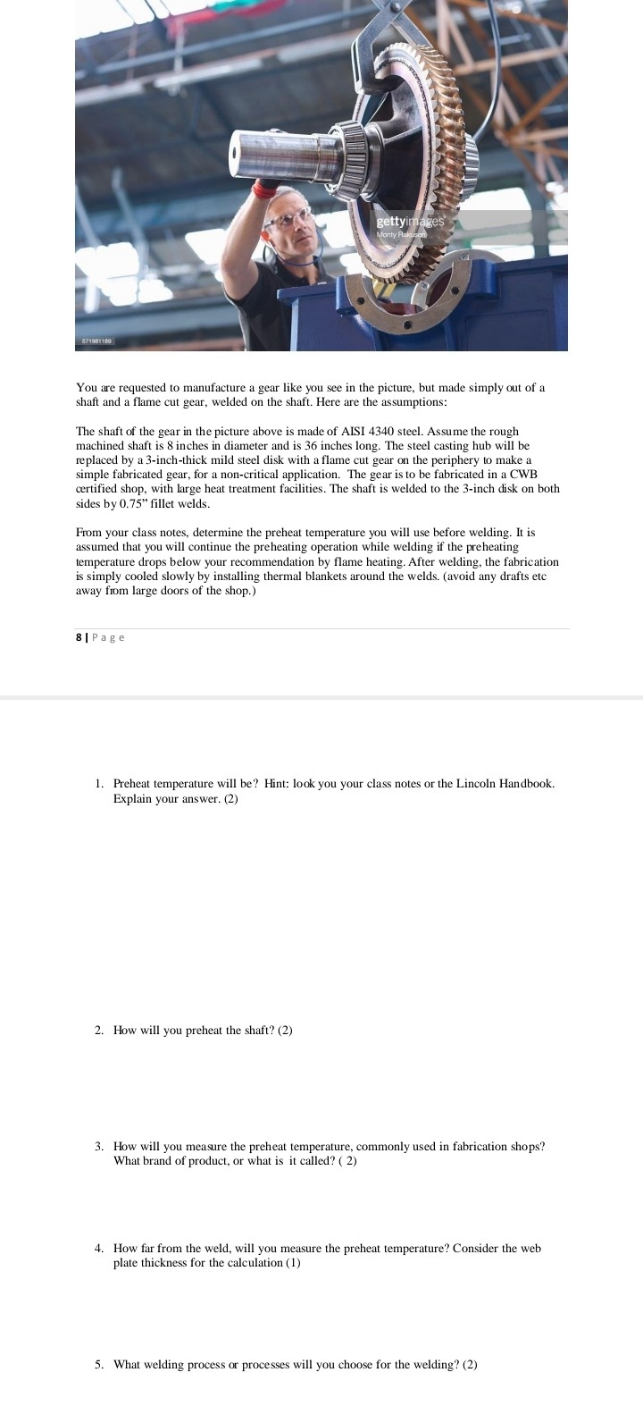 Solved You are requested to manufacture a gear like you see | Chegg.com