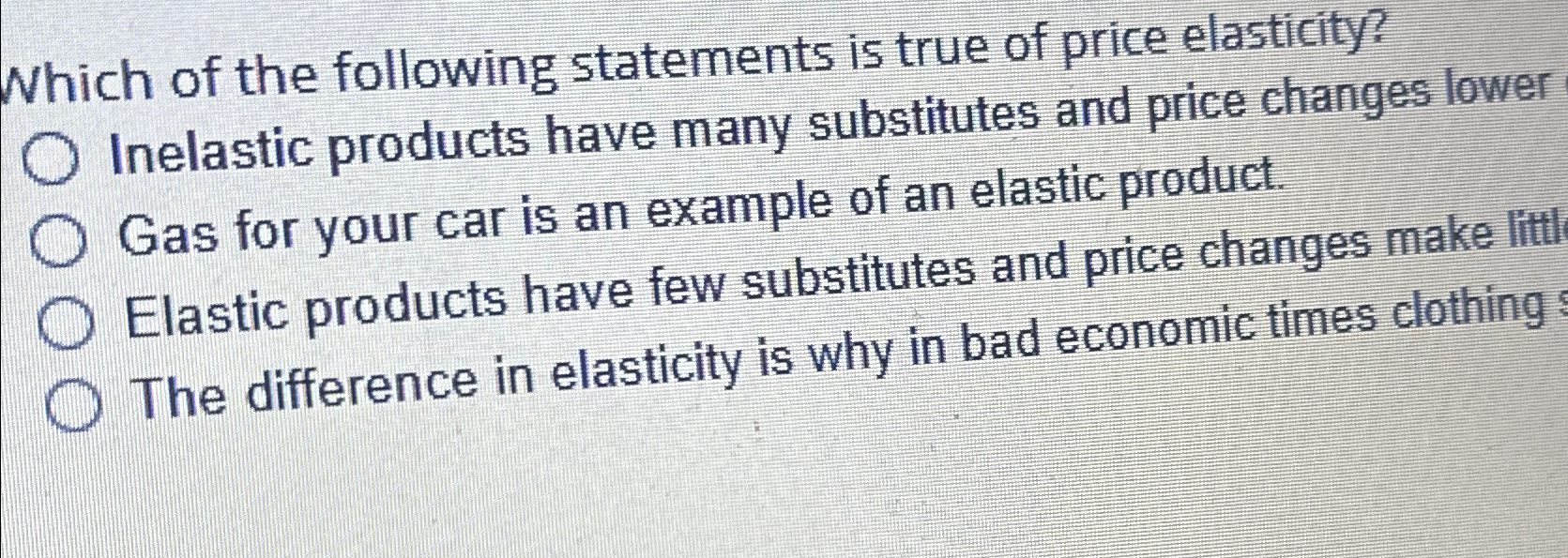 Solved Which of the following statements is true of price | Chegg.com