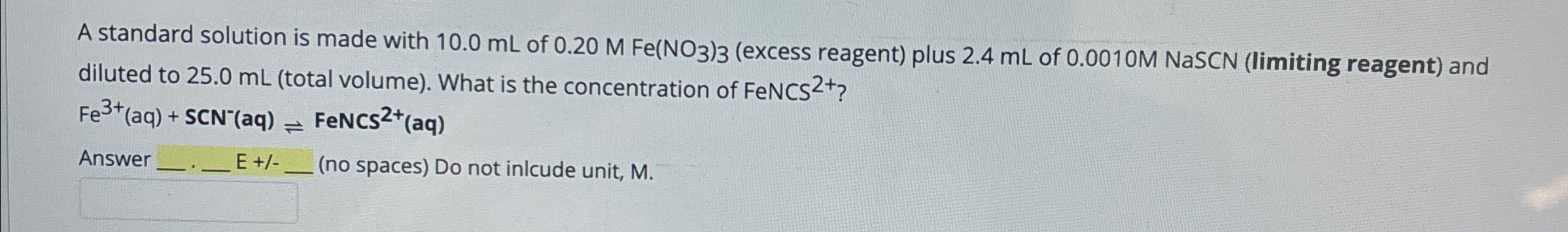 Solved A standard solution is made with 10.0mL ﻿of | Chegg.com