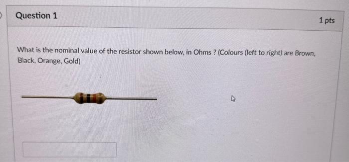 Solved What is the nominal value of the resistor shown | Chegg.com