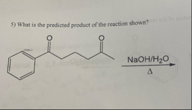 Solved What is the predicted product of the reaction shown? | Chegg.com