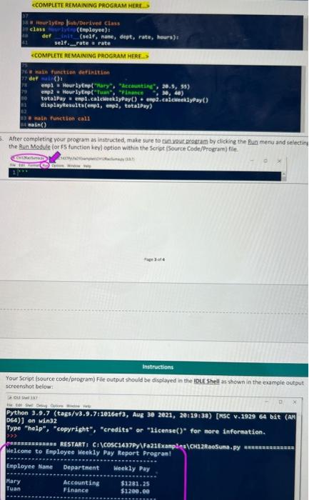 Solved 3. You will develop an Emplovee Weekly Pay Report | Chegg.com
