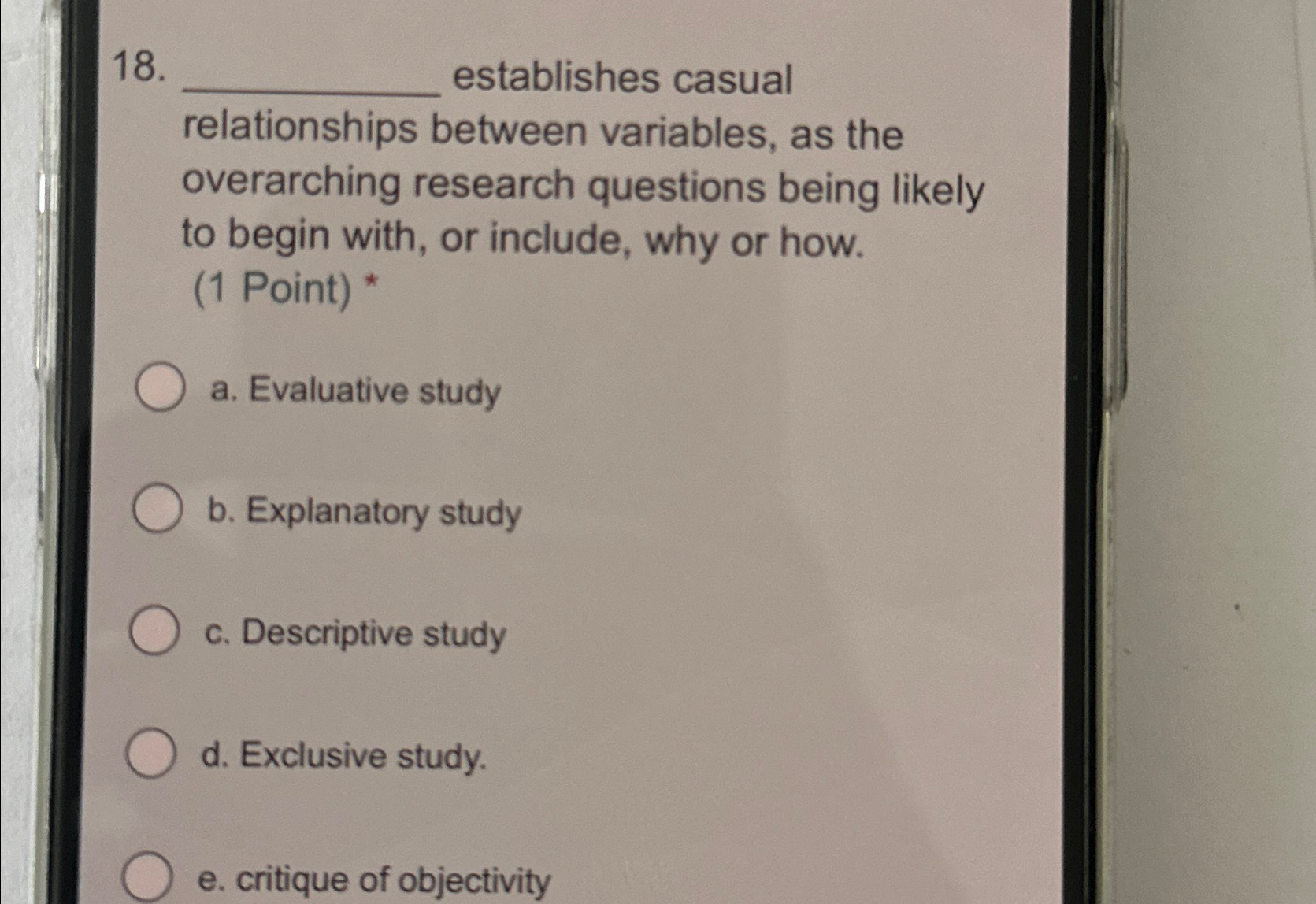 Solved establishes casual relationships between variables, | Chegg.com