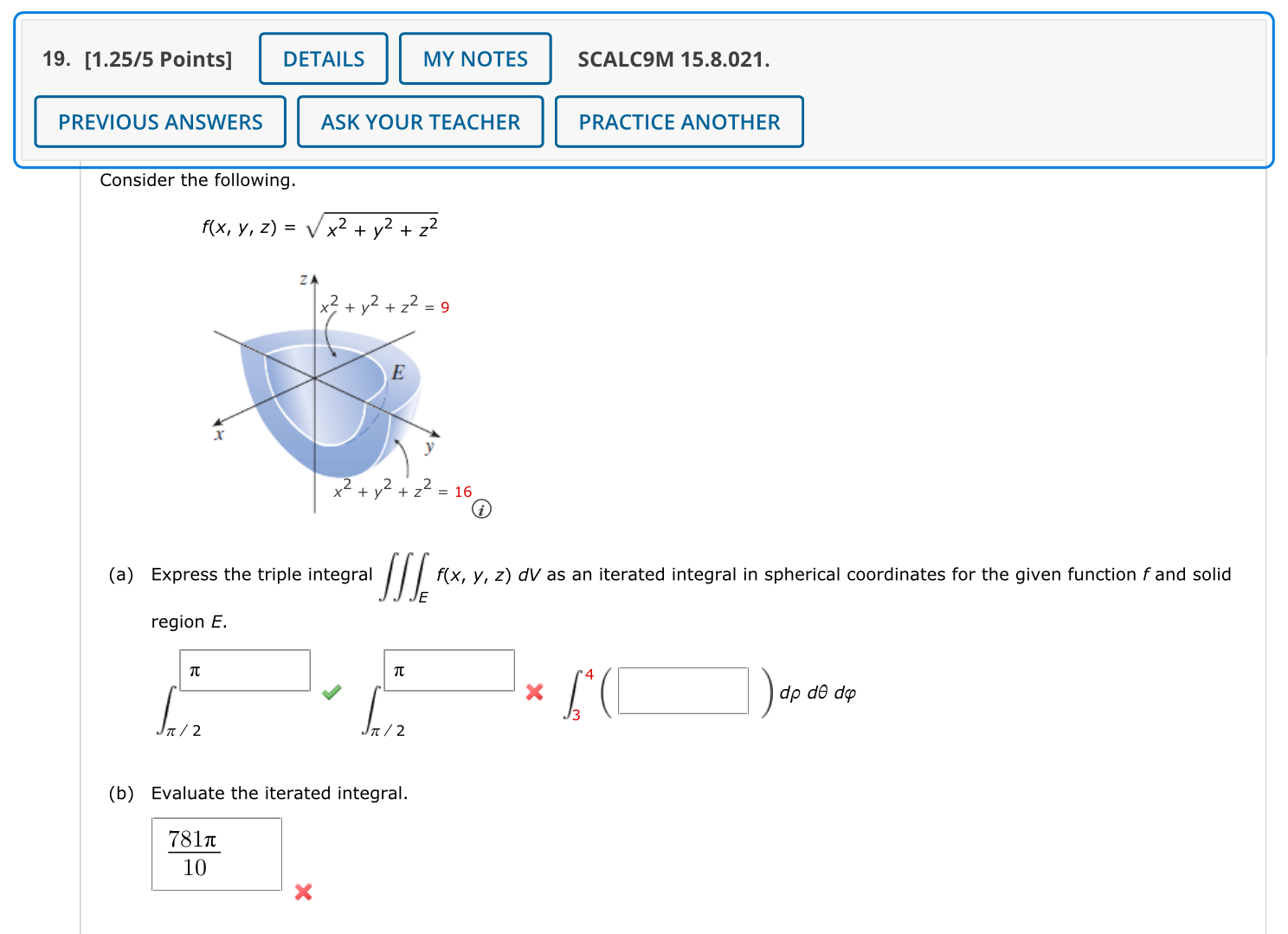 Solved Points]SCALC9M 15.8.021.Consider the | Chegg.com