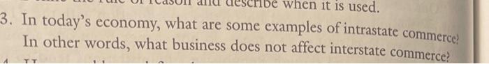 Solved when it is used. 3. In today's economy, what are some | Chegg.com