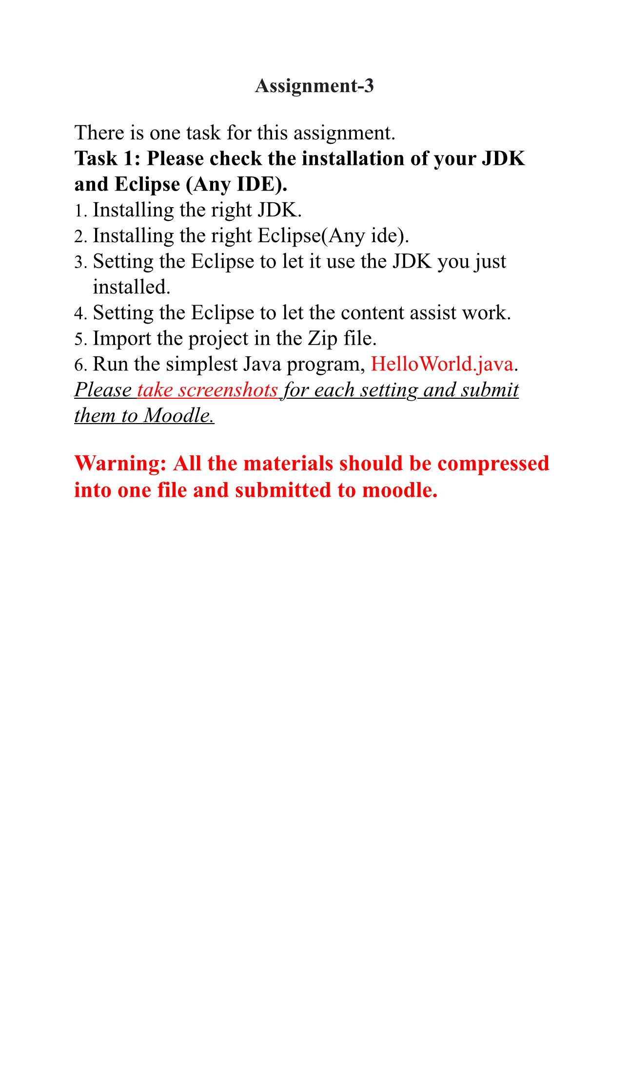 Assignment-3There is one task for this | Chegg.com