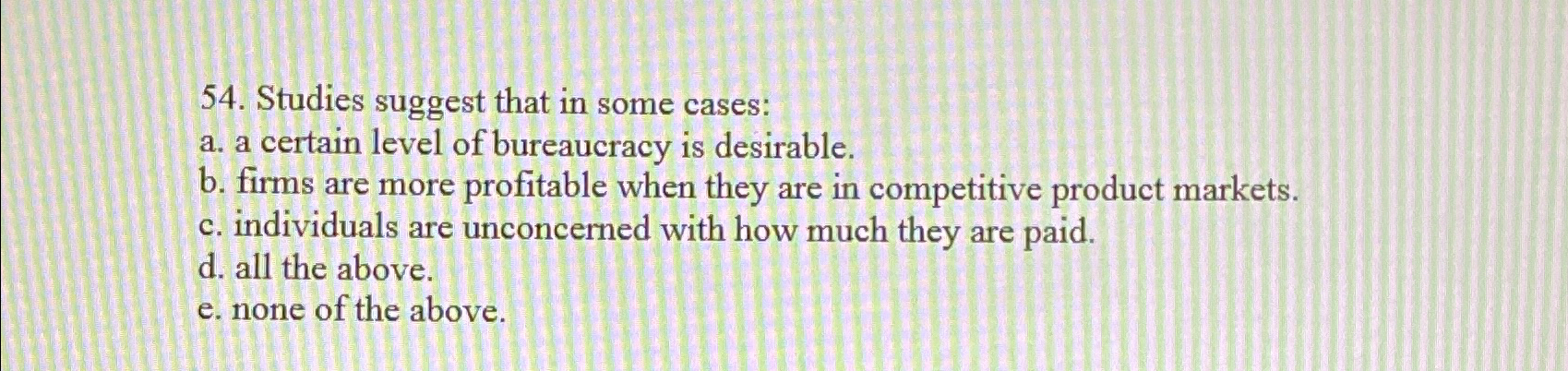 Solved Studies suggest that in some cases:a. ﻿a certain | Chegg.com