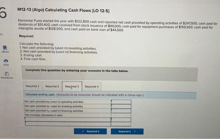 Solved M12-13 (Algo) Calculating Cash Flows (LO 12-5) | Chegg.com