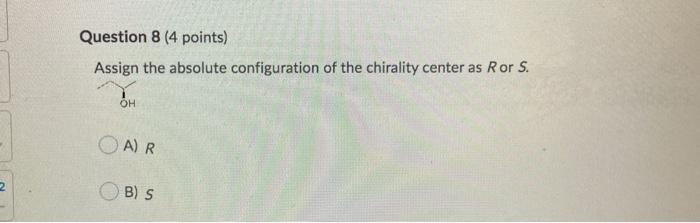 Solved Question 8 (4 points) Assign the absolute | Chegg.com