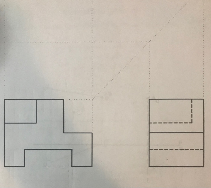Solved find the missing top view | Chegg.com