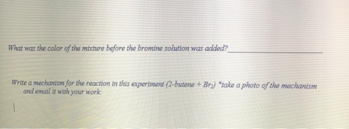 Solved When the reaction is complete, "work up your reaction | Chegg.com