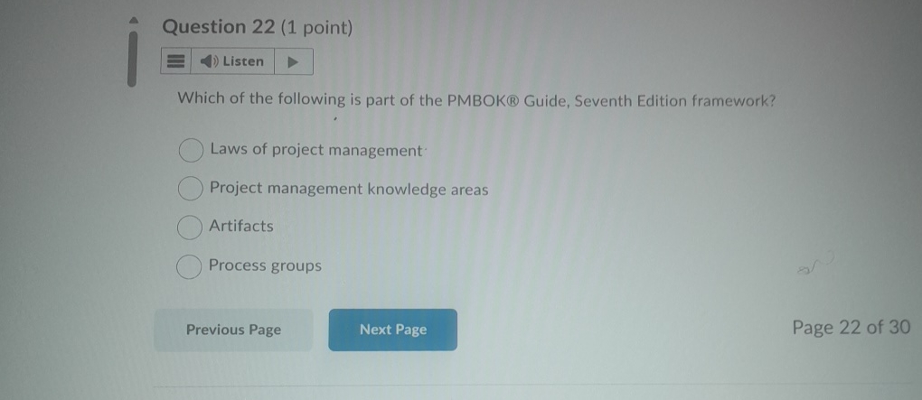 Solved Question 22 (1 ﻿point)ListenWhich of the following is | Chegg.com
