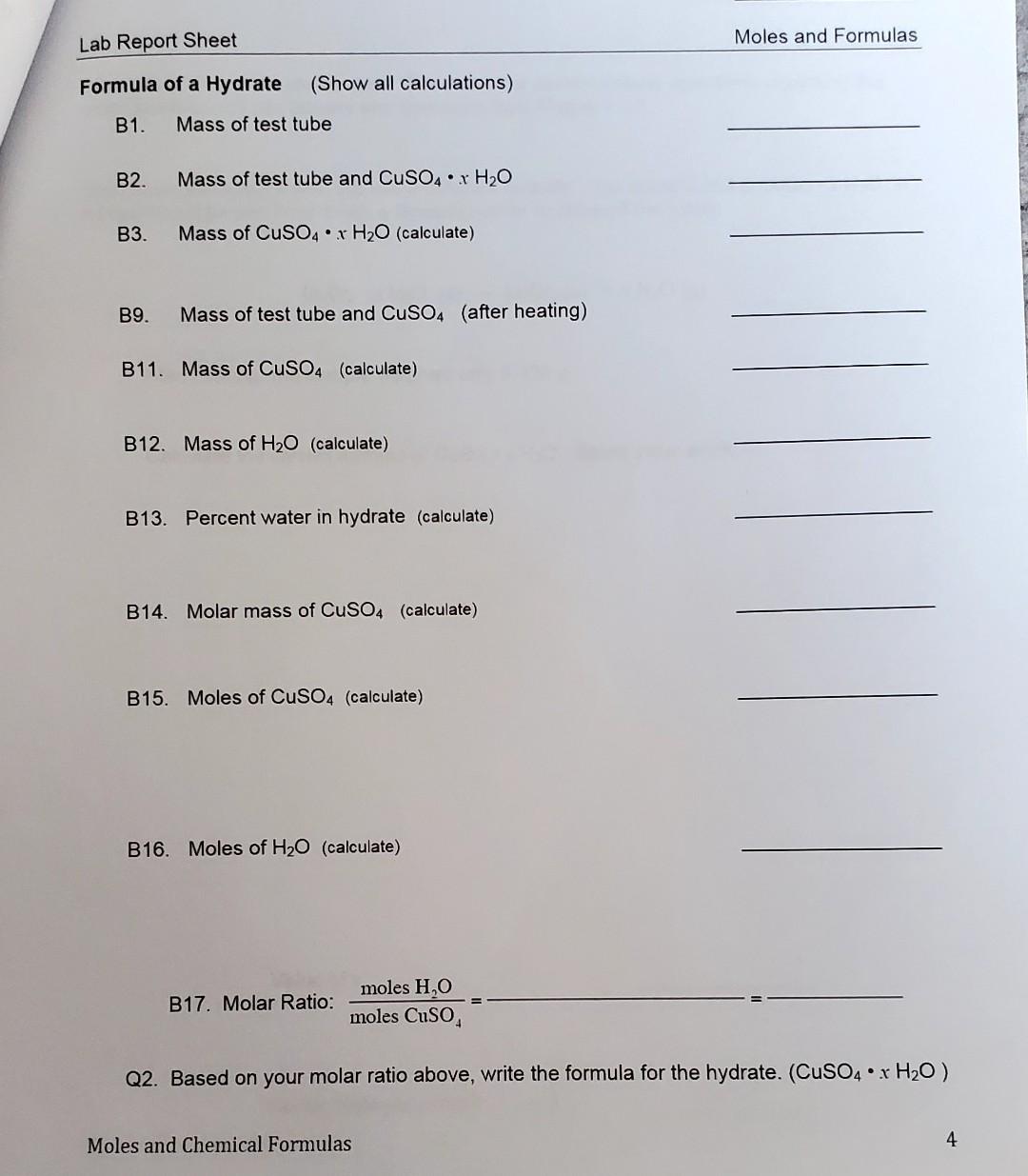 Solved Purpose - Use mole conversion factors to convert from | Chegg.com