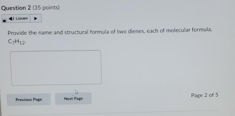 Solved Question 2 (35 points) Listen Provide the name and | Chegg.com