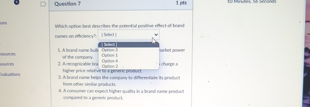 Solved Question 71 ﻿ptsWhich option best describes the | Chegg.com