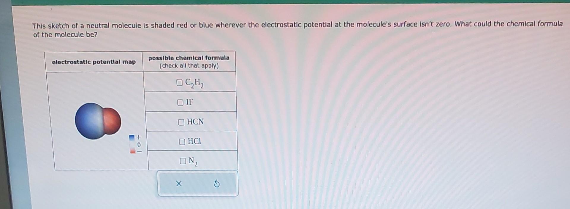 Solved This sketch of a neutral molecule is shaded red or | Chegg.com