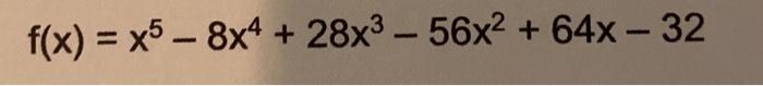 Solved Using synthetic division find all zeros of each | Chegg.com