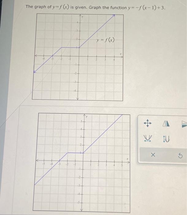 Solved The graph of y=f(x) is given. Graph the function | Chegg.com