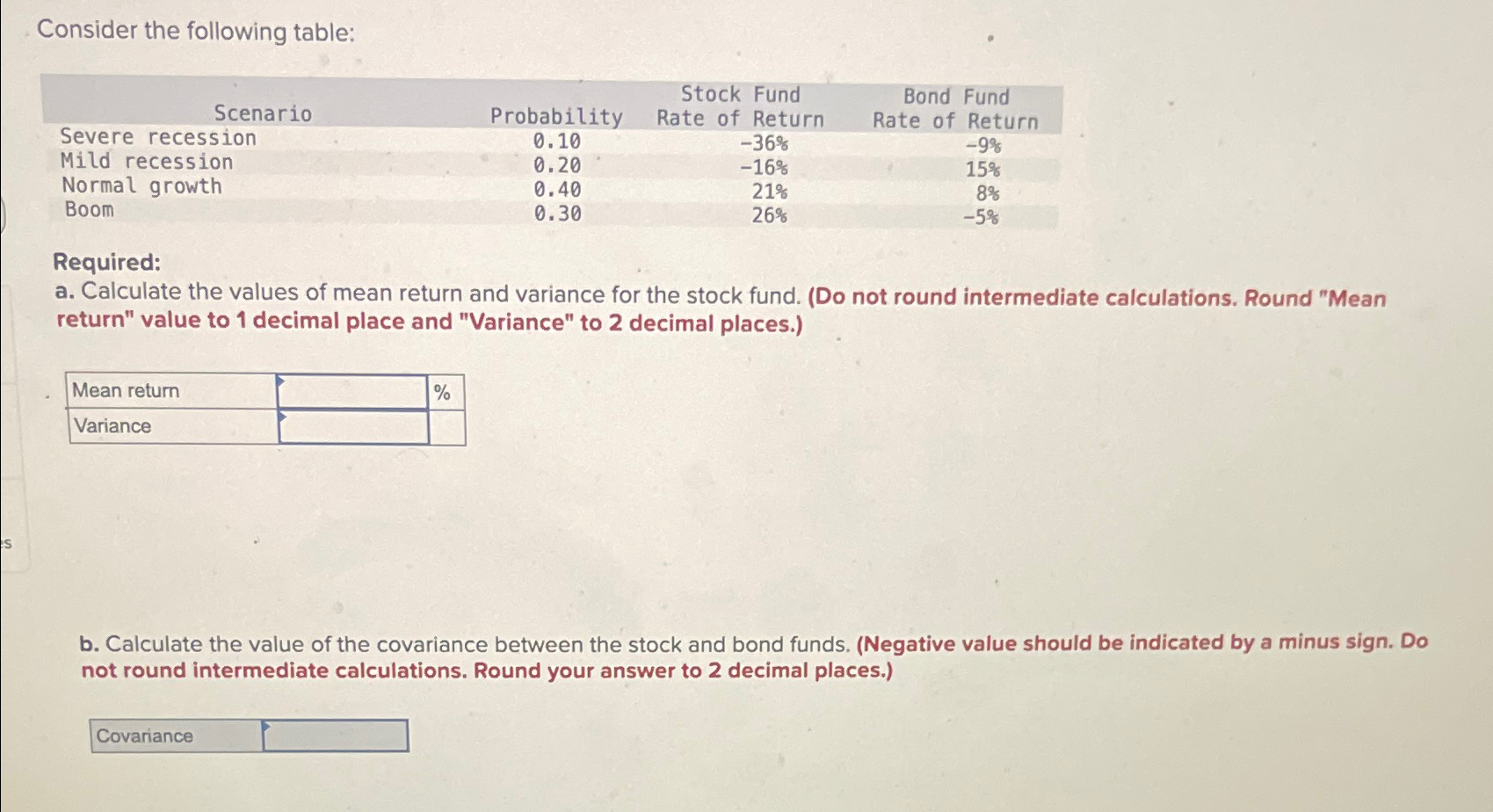 Consider the following table:\table[[,,Stock | Chegg.com