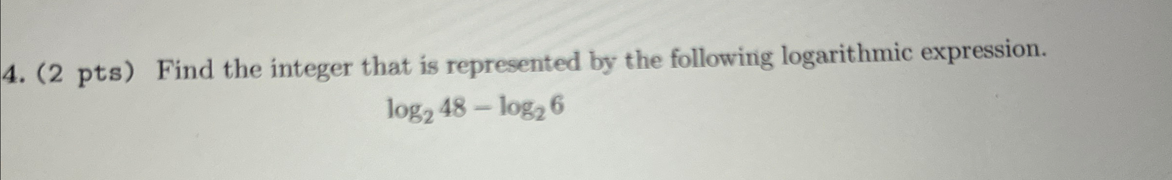 Solved (2 ﻿pts) ﻿Find the integer that is represented by the | Chegg.com