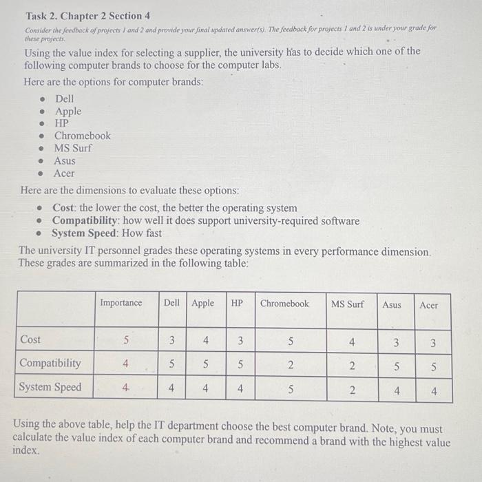 Solved Task 2. Chapter 2 Section 4 Consider the feedback of | Chegg.com