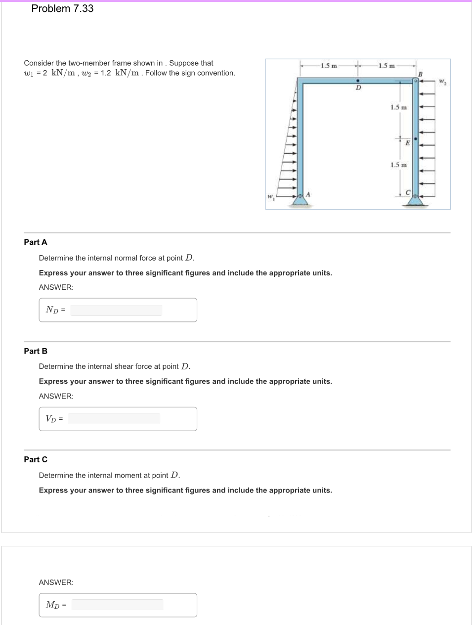 Solved Answer all parts please. Problem 7.33Consider the | Chegg.com