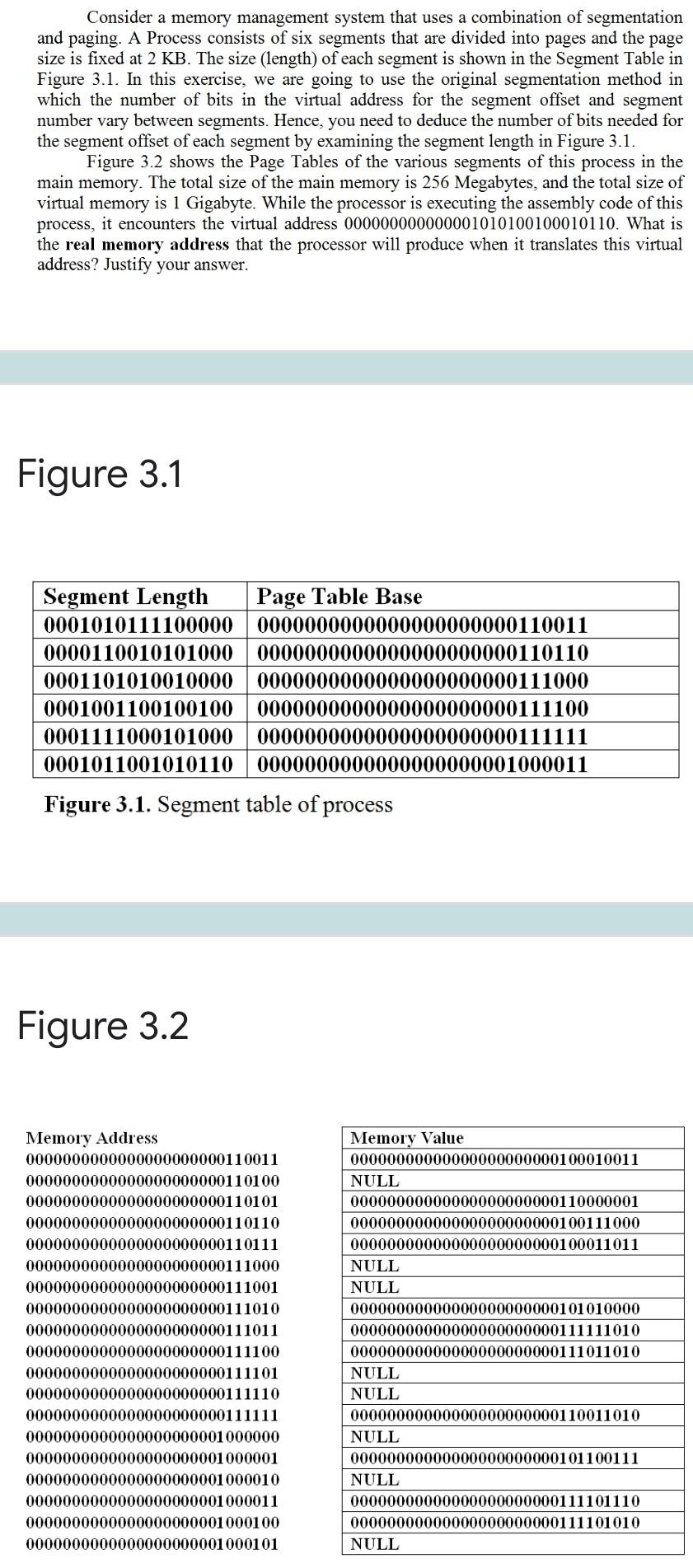 Consider a memory management system that uses a | Chegg.com