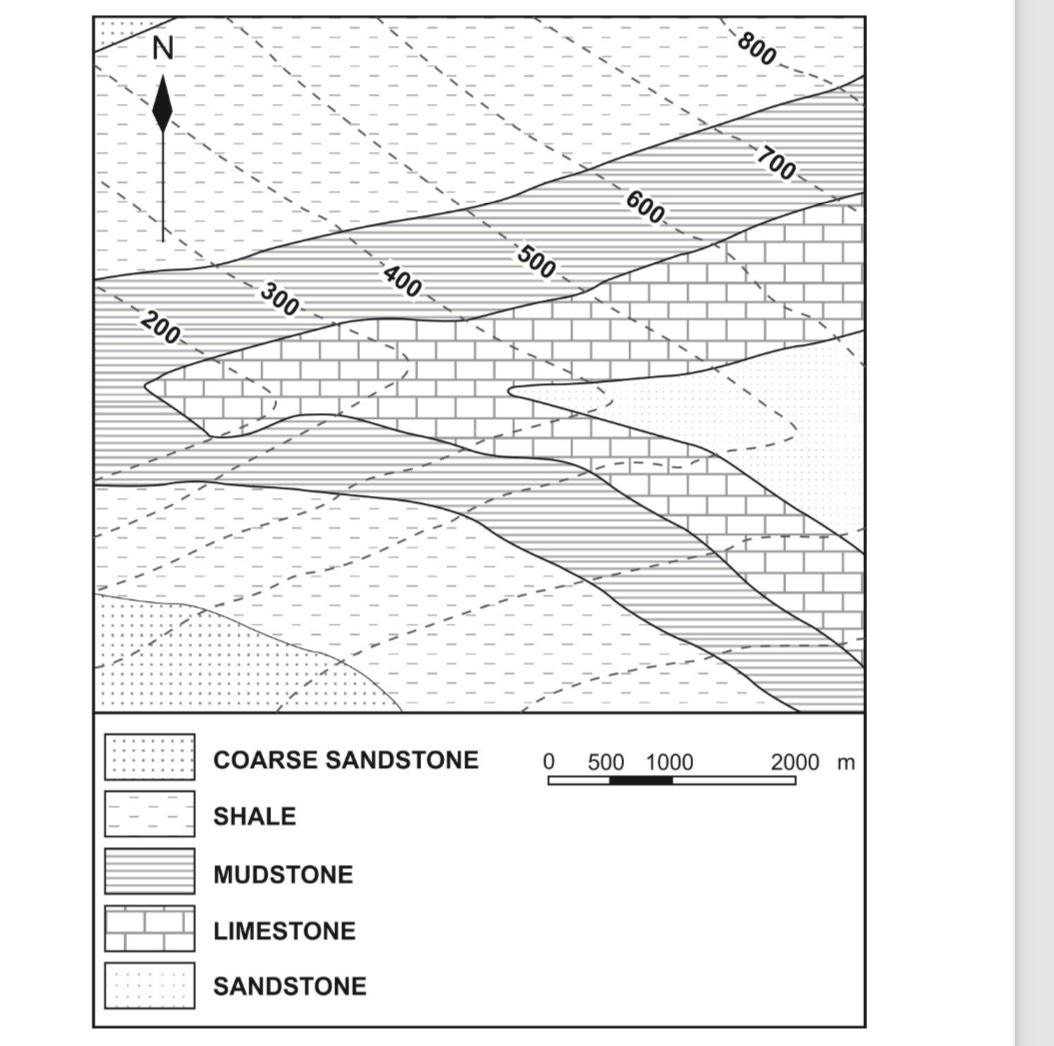 Solved Geologic cross section? | Chegg.com