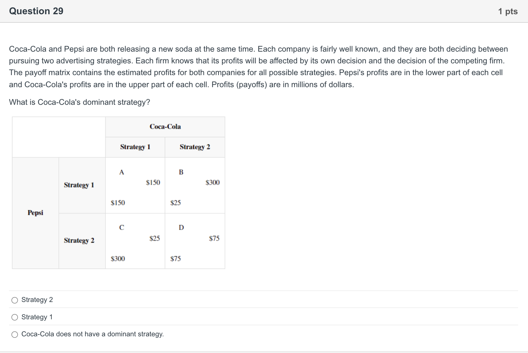 Solved Coca-Cola and Pepsi are both releasing a new soda at | Chegg.com