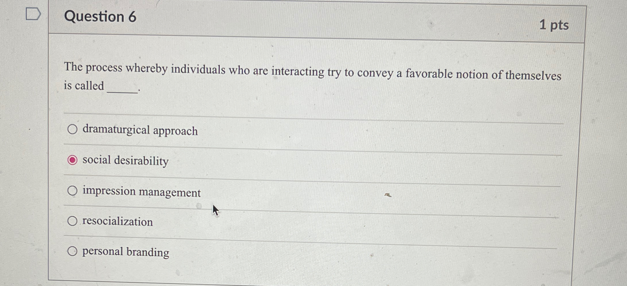 Solved Question 61 ﻿ptsThe process whereby individuals who | Chegg.com