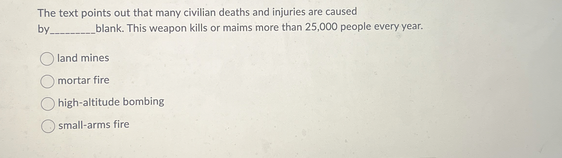 Solved The text points out that many civilian deaths and | Chegg.com