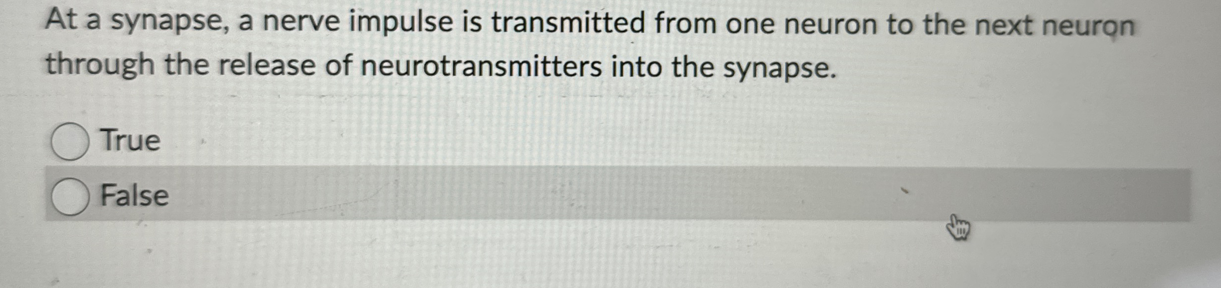 Solved At a synapse, a nerve impulse is transmitted from one | Chegg.com