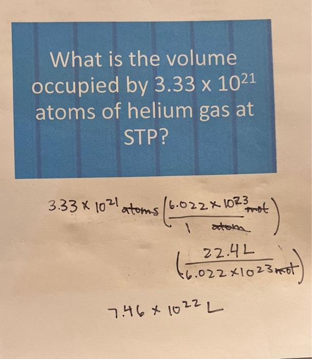 Solved What is the volume occupied by 3.33x10^21 atoms of | Chegg.com