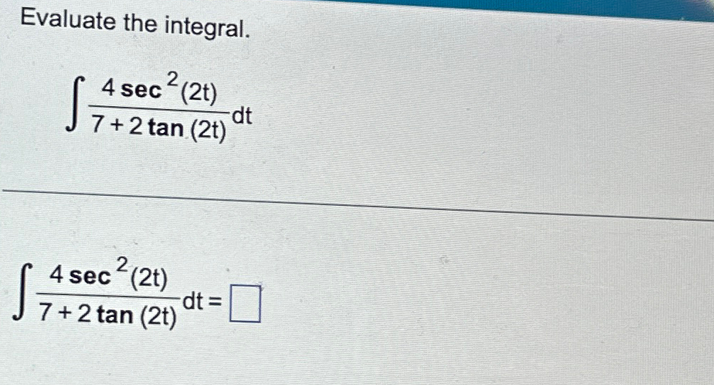 Solved Evaluate the | Chegg.com