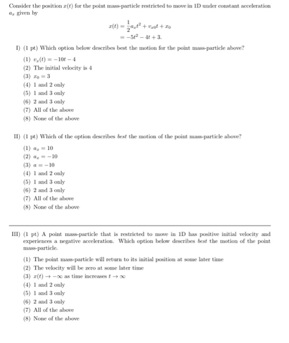 Solved Consider the position r(t) for the point | Chegg.com