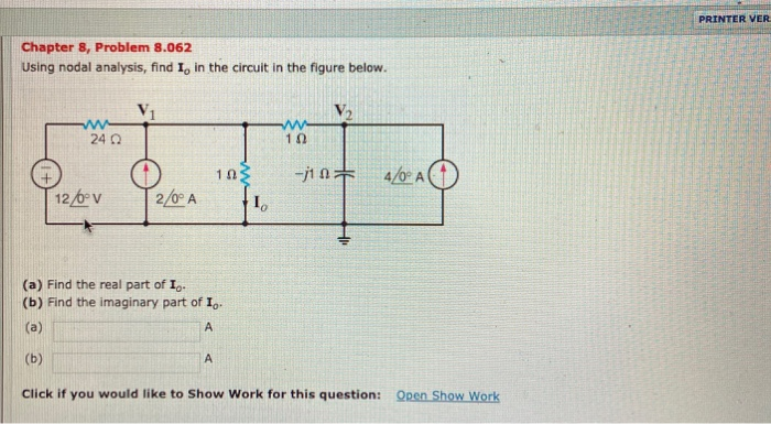 Solved Printer Ver Chapter 8 Problem 8062 Using Nodal 7765