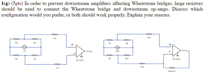Solved In order to prevent downstream amplifiers affecting | Chegg.com