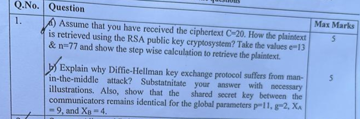 Solved Solve Using Proper Stepssubject Cryptography 