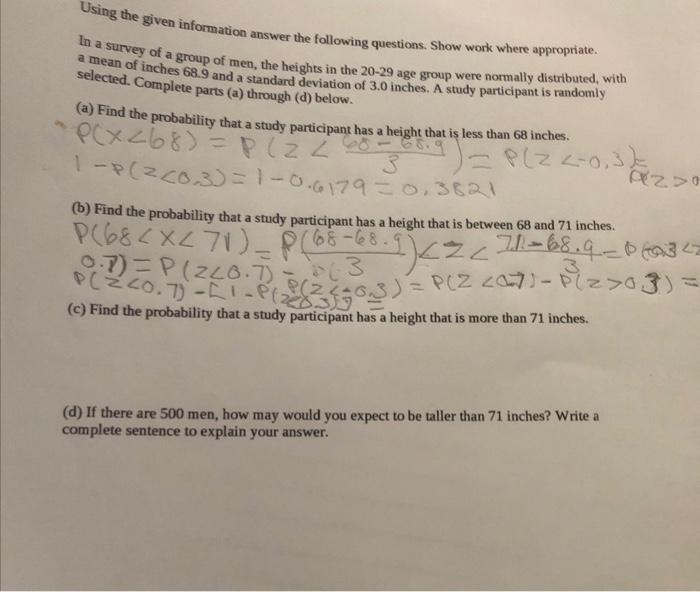 Solved can someone help you explain A-D I don't think I'm | Chegg.com