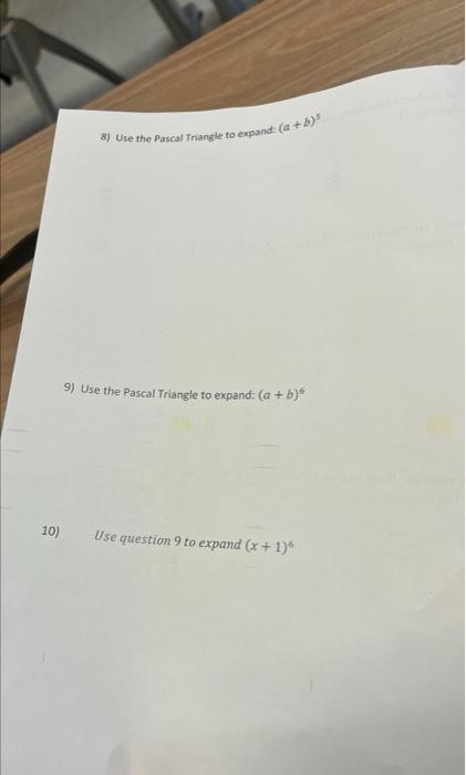 Solved 5) In a class of 10 students how many ways are there | Chegg.com