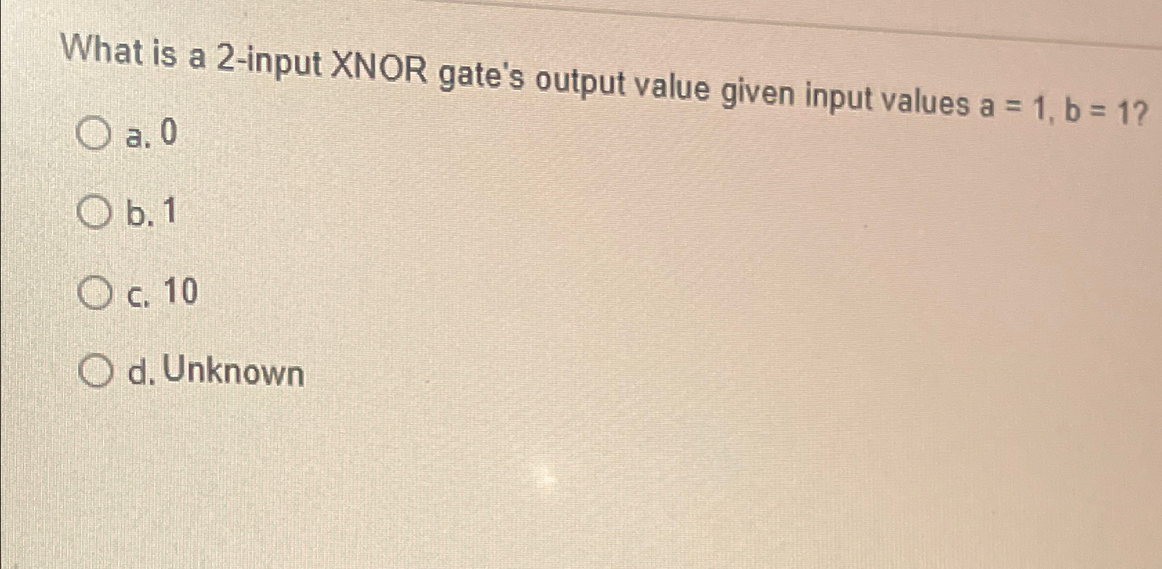 Solved What Is A 2 Input Xnor Gates Output Value Given 2545