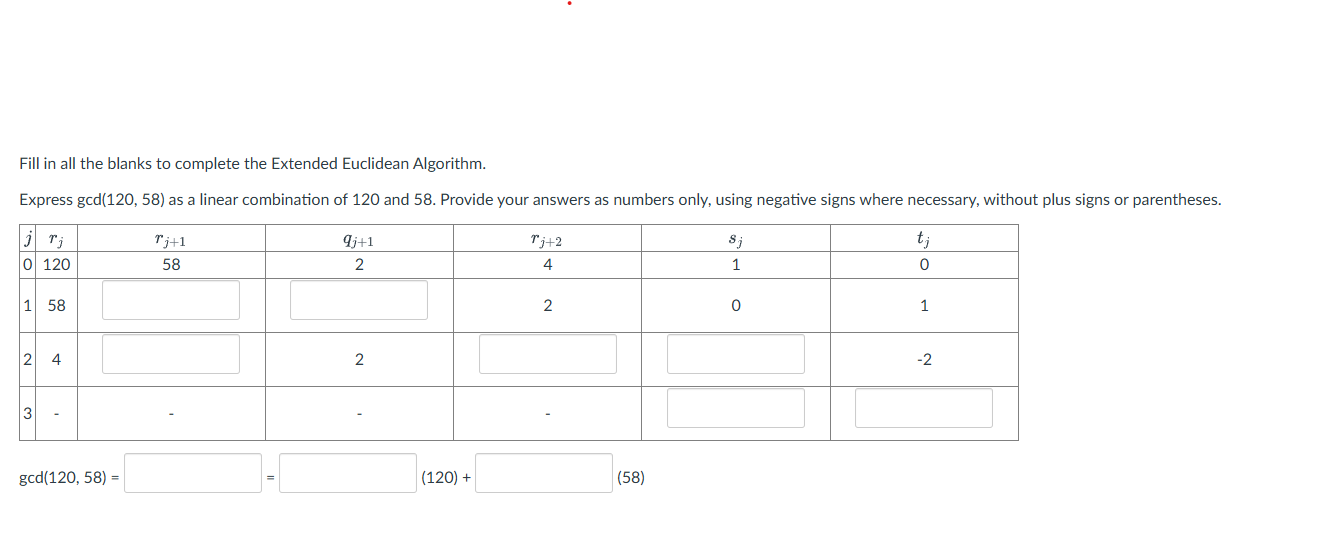 Solved Fill in all the blanks to complete the Extended | Chegg.com