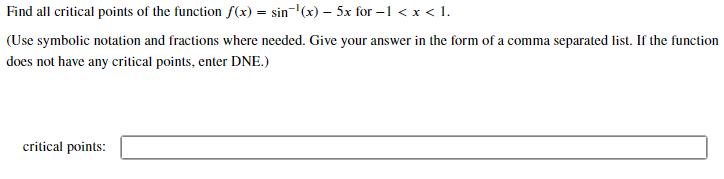 Solved Find all critical points of the function | Chegg.com