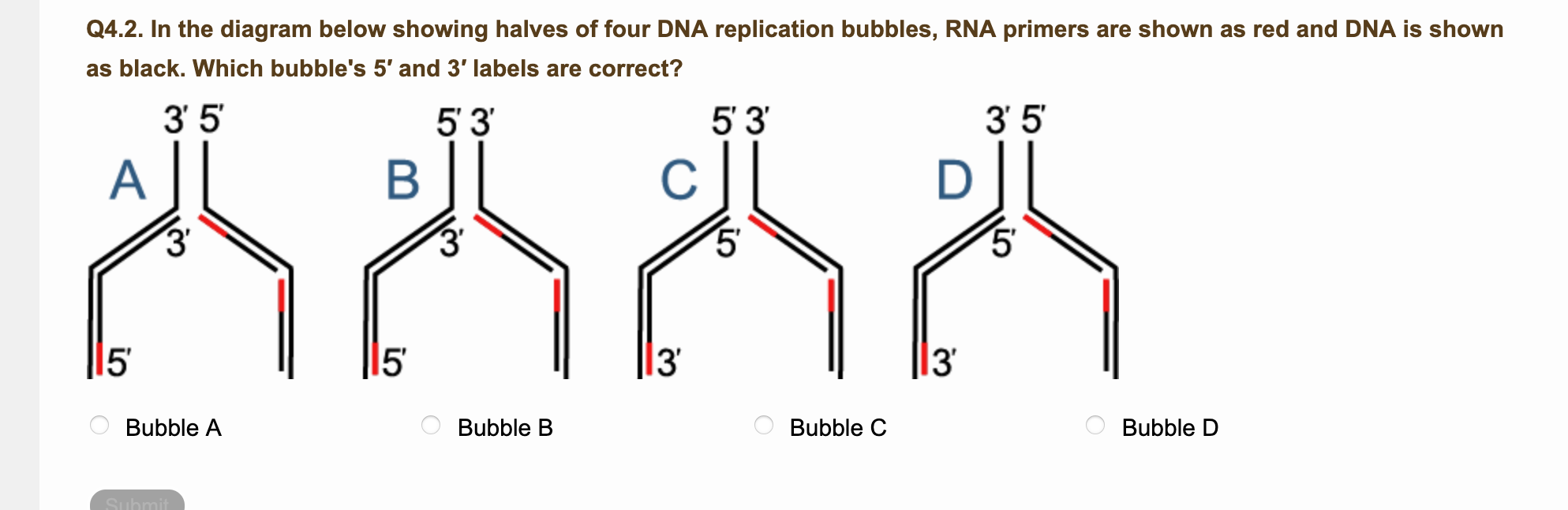 Solved Q4.2. ﻿In the diagram below showing halves of four | Chegg.com