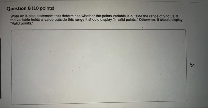 Solved Question 5 (10 points) Write a nested decision | Chegg.com