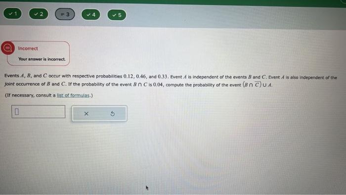 Solved Events A, B, and C occur with respective | Chegg.com