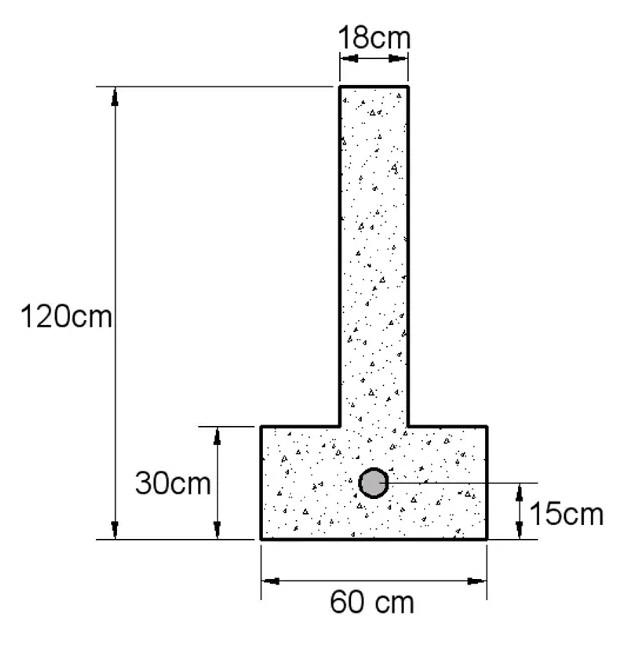 Solved [Situation 6] The inverted T-beam shown is post - | Chegg.com