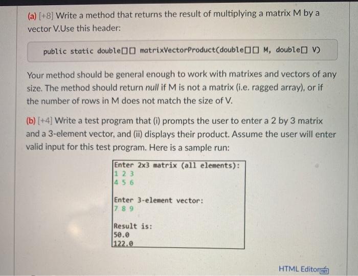 Solved In mathematics, a matrix is represented by a 2D | Chegg.com
