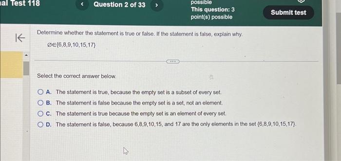 Solved Determine whether the statement is true or false. If | Chegg.com