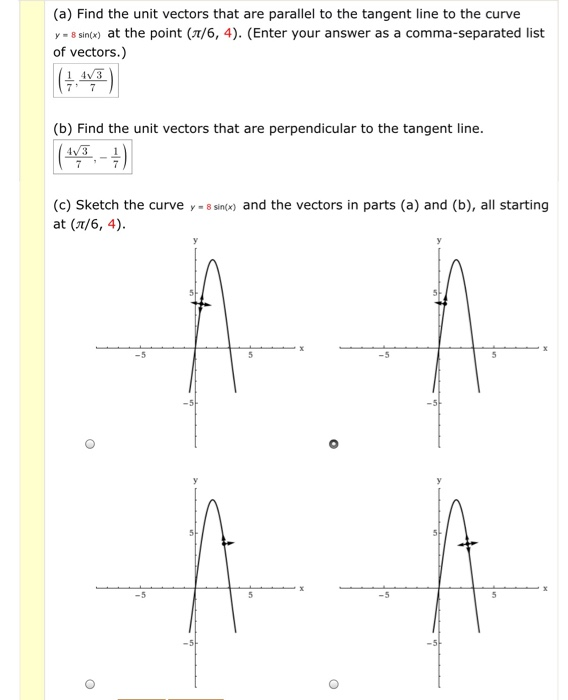 Solved (a) Find The Unit Vectors That Are Parallel To The